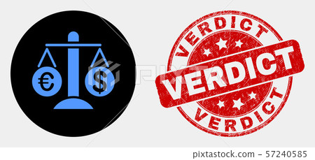 Vector Compare Euro Dollar Icon and Grunge... - Stock Illustration ...