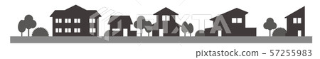 Residential line decoration - Stock Illustration [57255983] - PIXTA
