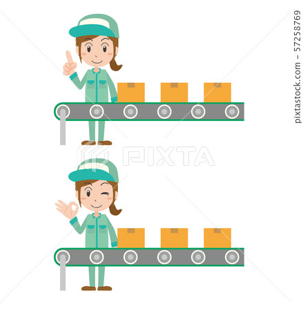 Shipping Boxes Conveyor Cartoons