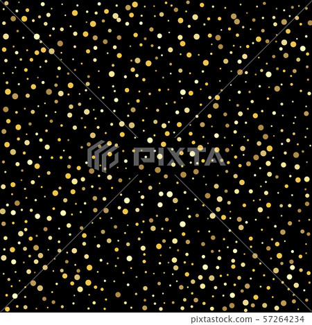 Abstract pattern of random falling gold dots.... - Stock Illustration ...