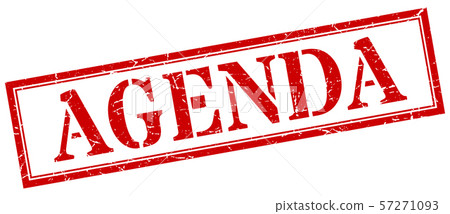 agenda stamp. agenda square grunge sign. agenda - Stock Illustration ...