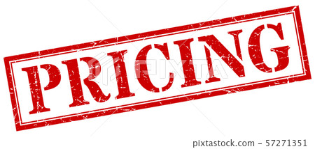 pricing stamp. pricing square grunge sign. pricing - Stock Illustration ...