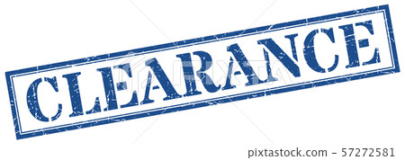 clearance stamp. clearance square grunge sign. - Stock Illustration ...