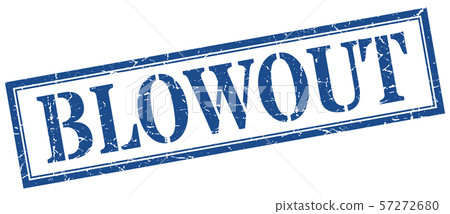 blowout stamp. blowout square grunge sign. blowout - Stock Illustration ...