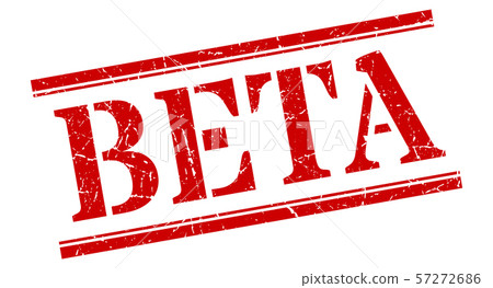 beta stamp. beta square grunge sign. beta - Stock Illustration ...