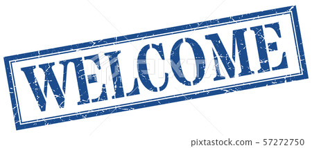 welcome stamp. welcome square grunge sign. welcome - Stock Illustration ...