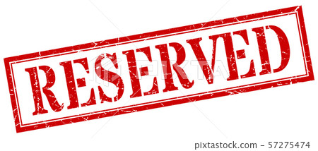 reserved stamp. reserved square grunge sign. - Stock Illustration ...