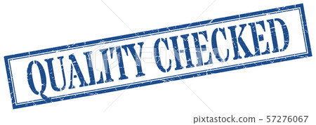 quality checked stamp. quality checked square - Stock Illustration ...