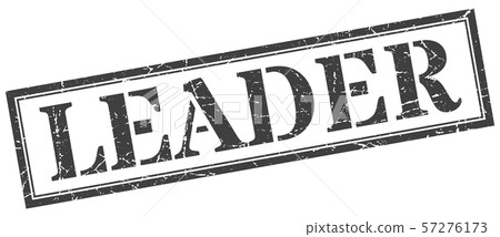 leader stamp. leader square grunge sign. leader - Stock Illustration ...