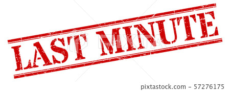 last minute stamp. last minute square grunge sign. - Stock Illustration ...