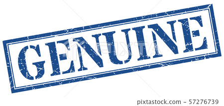 genuine stamp. genuine square grunge sign. genuine - Stock Illustration ...