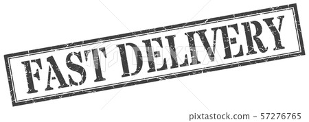 fast delivery stamp. fast delivery square grunge - Stock Illustration ...