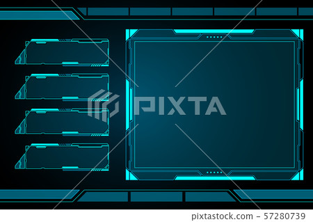 Vector abstract technology future interface hud... - Stock Illustration ...