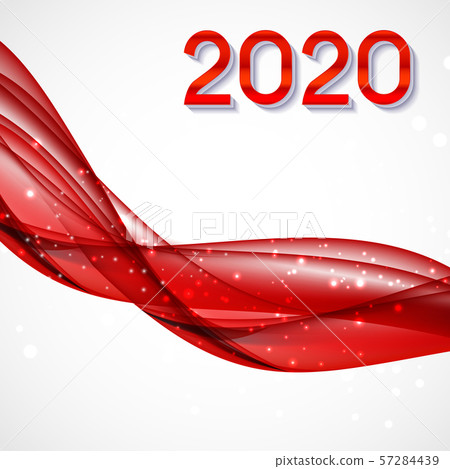 2020 Abstract Vector Illustration of New Year on - Stock Illustration ...