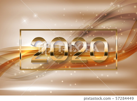 2020 Abstract Vector Illustration of New Year on - Stock Illustration ...