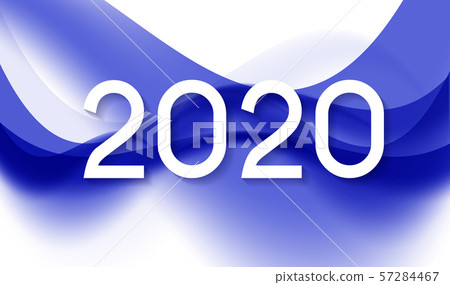 2020 Abstract Vector Illustration of New Year on - Stock Illustration ...