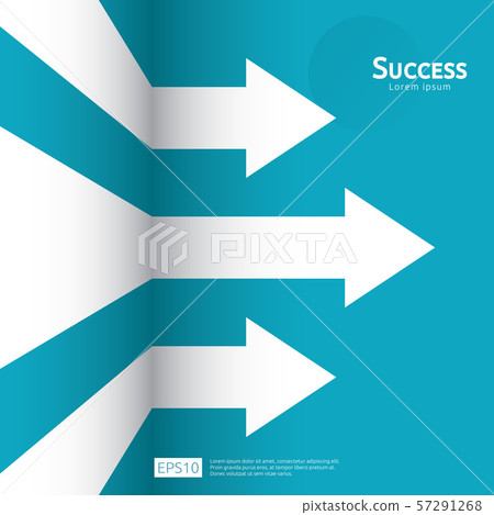 business arrow target direction concept to - Stock Illustration ...