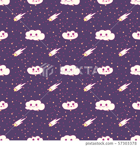 vector Cute simple seamless pattern - Stock Illustration [57303378] - PIXTA