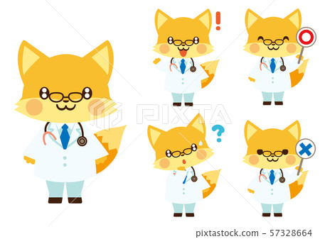 Fox doctor set - Stock Illustration [57328664] - PIXTA