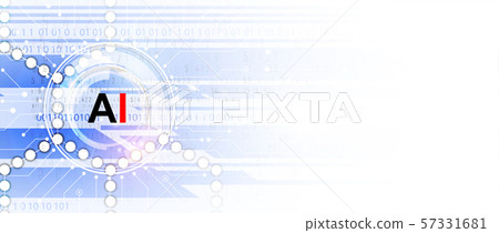 Abstract artificial intelligence DNA technology. - Stock Illustration ...