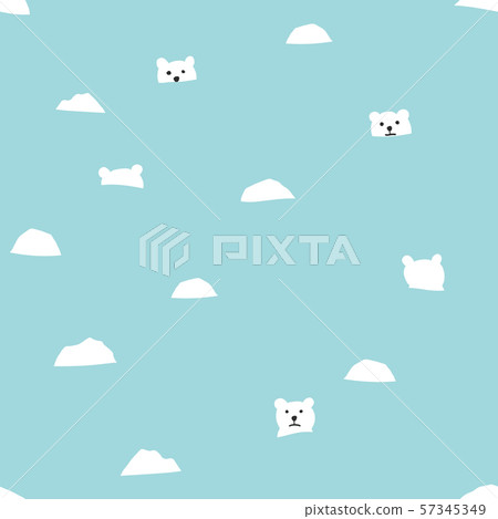 Shirokuma Pattern-Seamless - Stock Illustration [57345349] - PIXTA