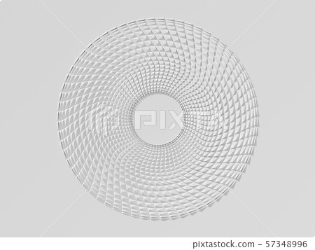 Abstract round white geometric pattern - Stock Illustration [57348996 ...