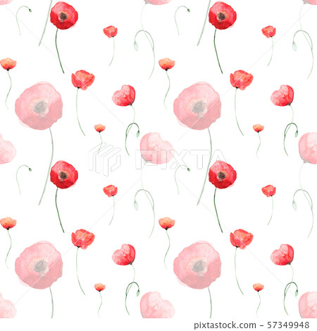 Seamless watercolor pattern - Stock Illustration [57349948] - PIXTA