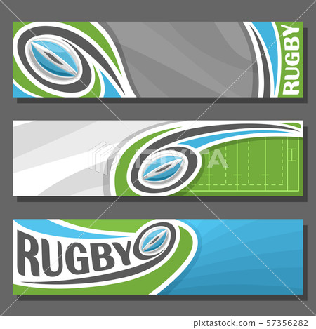 Vector banners for Rugby - Stock Illustration [57356282] - PIXTA