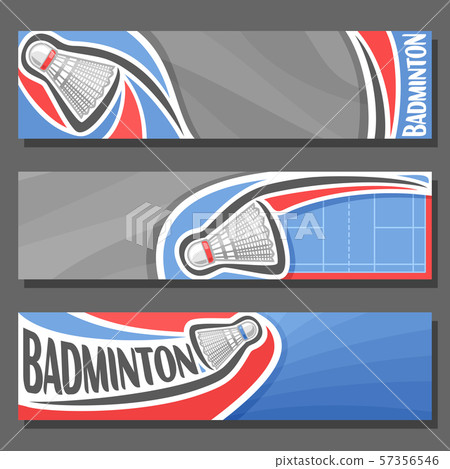 Vector banners for Badminton - Stock Illustration [57356546] - PIXTA