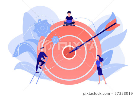 Goals and objectives concept vector illustration. - Stock Illustration ...