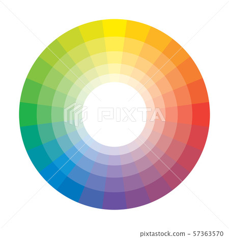Polychrome Multicolor Spectral Rainbow Circle. - Stock Illustration ...