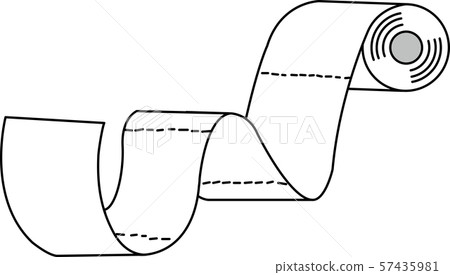 Toilet paper manners overuse - Stock Illustration [57435981] - PIXTA