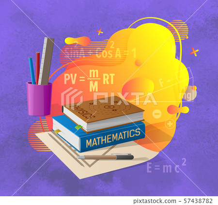 Computation Laboratory, Math and Physics Vector - Stock Illustration ...