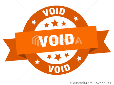 void ribbon. void round orange sign. void-插圖素材 [57444934] - PIXTA圖庫