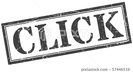 click stamp. click square grunge sign. click - Stock Illustration ...