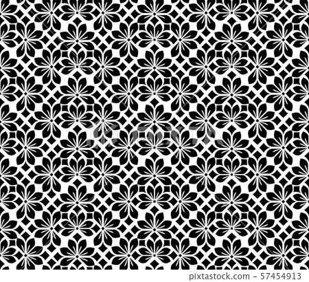 Flower geometric pattern. Seamless vector - Stock Illustration ...