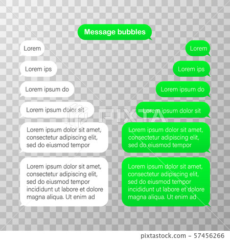 Message bubbles design template for messenger - Stock Illustration ...