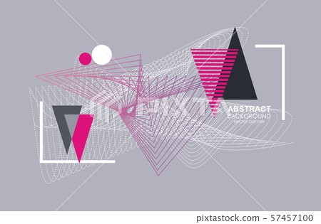 Future geometric simple shapes composition. - Stock Illustration ...