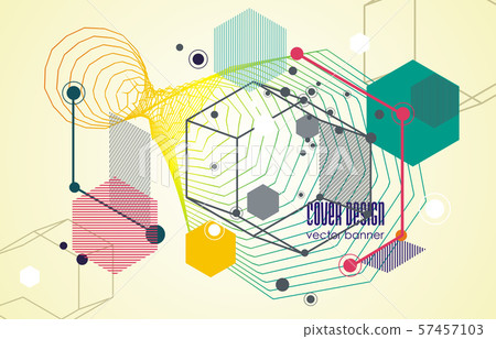 Future geometric simple shapes composition. - Stock Illustration ...