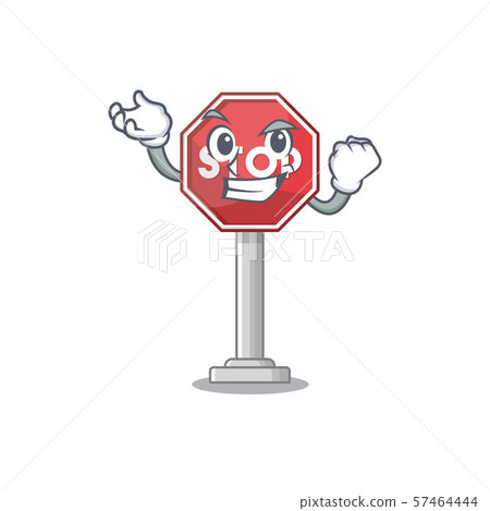 Successful sign stop cartoon side street mascot - Stock Illustration ...