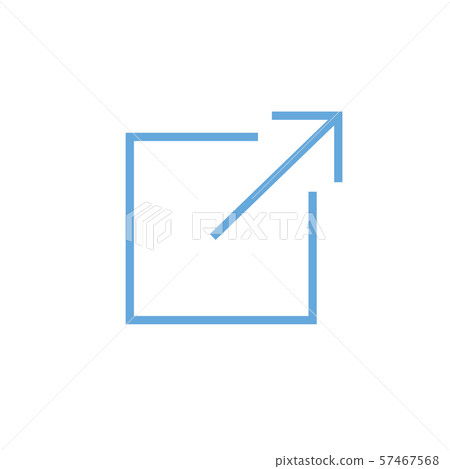 External link icon with square and arrow imagery - Stock Illustration ...