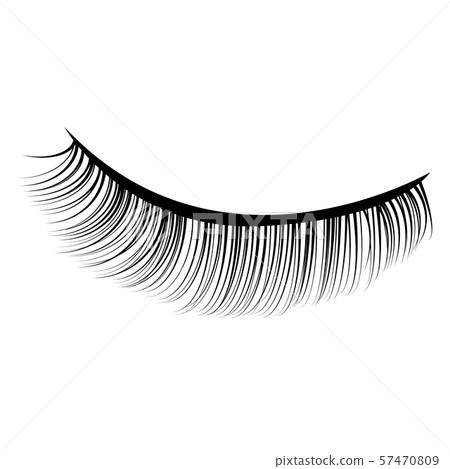 Eye lashes vector icon. - Stock Illustration [57470809] - PIXTA
