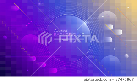 Abstract minimal gradient shapes and geometric... - Stock Illustration ...