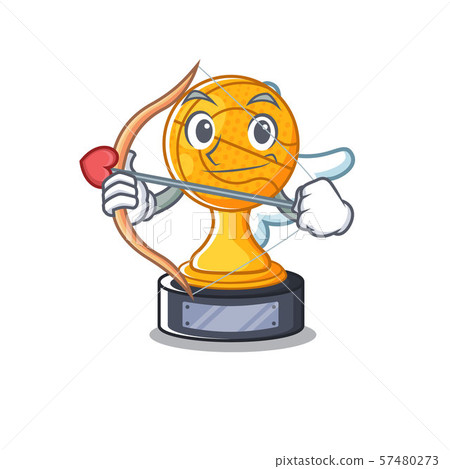 Cupid basketball trophy isolated in the mascot - Stock Illustration ...