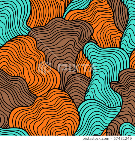 Abstract seamless stripes pattern. - Stock Illustration [57481249] - PIXTA