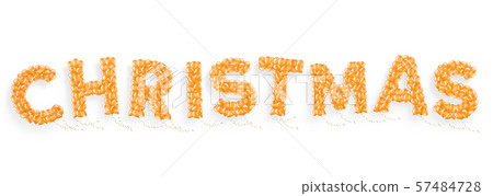 Word Christmas made of flying helium balloon...-插圖素材 [57484728] - PIXTA圖庫