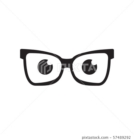 Glasses graphic design template vector isolated - Stock Illustration ...