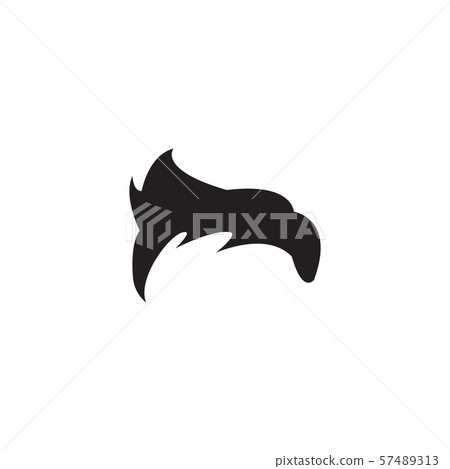 Hair graphic design template vector isolated - Stock Illustration ...
