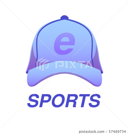 Esports cap, bright flat icon - Stock Illustration [57489734] - PIXTA