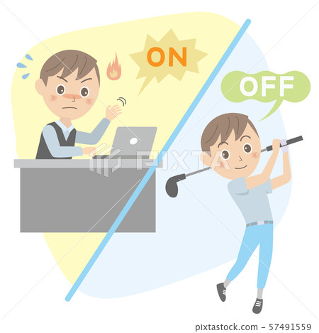 Work style reform Sharp work style - Stock Illustration [57491559] - PIXTA